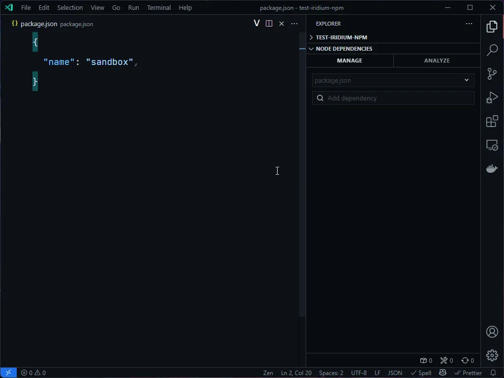 VSCode 插件：Node Dependencies，可视化管理依赖 - HackerTalk